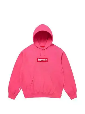 Supreme Box Logo Hooded Sweatshirt - Pink