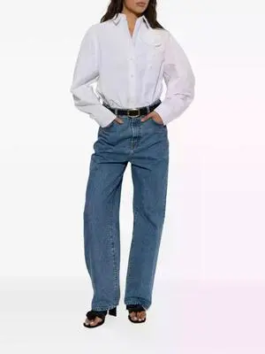 ROTATE BY BIRGER CHRISTENSEN Oversized Cotton Shirt