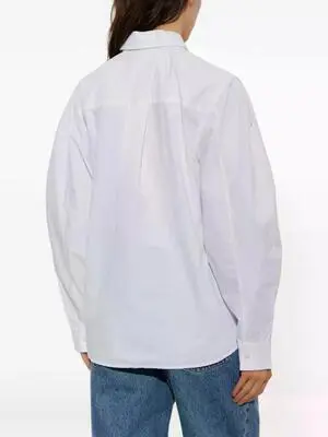 ROTATE BY BIRGER CHRISTENSEN Oversized Cotton Shirt