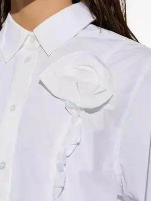 ROTATE BY BIRGER CHRISTENSEN Oversized Cotton Shirt