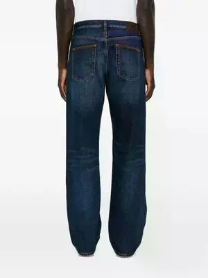 Etro Logo-patch Straight-leg Jeans