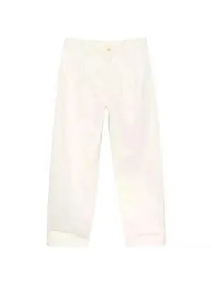 FORTELA Pleated Straight-leg Trousers - Neutrals