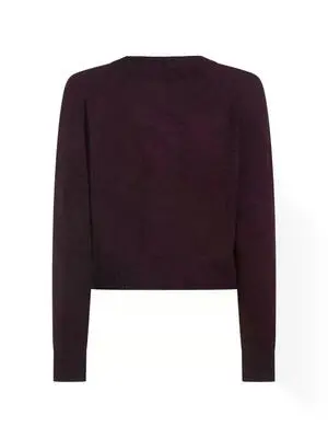 ALLUDE Cashmere Raglan-sleeve Sweater - Purple