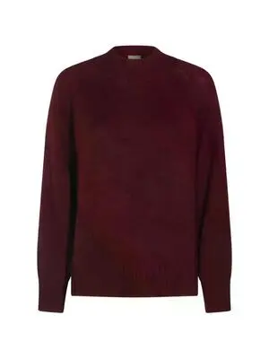 ALLUDE Raglan-sleeve Cashmere Sweater - Red