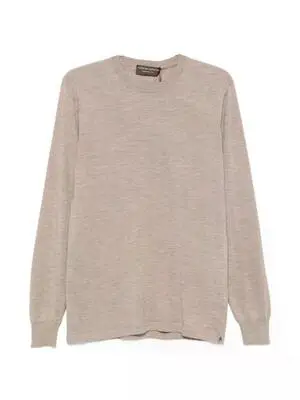 FILIPPO DE LAURENTIIS Crew-neck Long-sleeve T-shirt - Neutrals