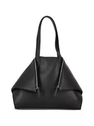 AESTHER EKME Fold Grain-leather Shoulder Bag - Black