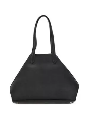 AESTHER EKME Fold Grain-leather Shoulder Bag - Black