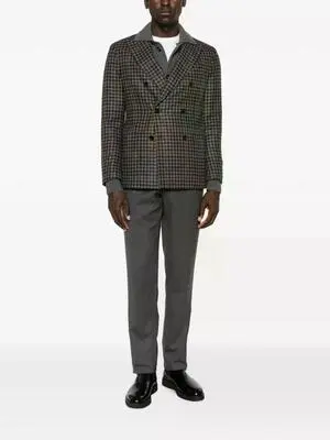 Boglioli Houndstooth Double-breasted Jacket