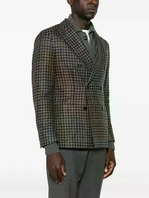Boglioli Houndstooth Double-breasted Jacket