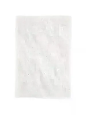GRAN SASSO Sequin-embellished Frayed Scarf - White