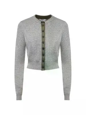 SELF-PORTRAIT Contrast Placket Cardigan