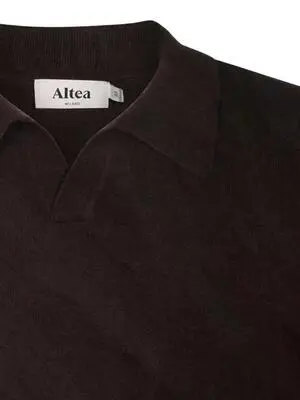 Altea Polo-collar Top - Brown