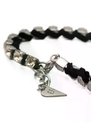 FORTE_FORTE Crystal-embellished Braided Necklace
