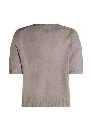 ALLUDE Cashmere Short-sleeve Top