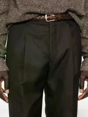 Incotex Pleated Straight-leg Trousers