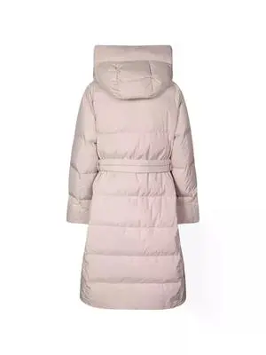 MOORER Belted Hooded Puffer Jacket