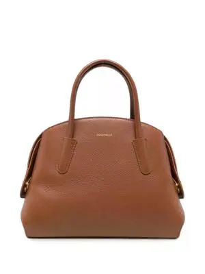 COCCINELLE Tylde Grained Leather Tote Bag - Brown