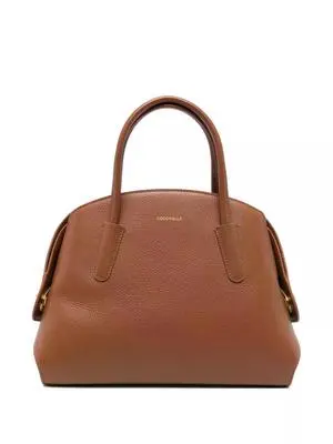 COCCINELLE Tylde Grained Leather Tote Bag - Brown