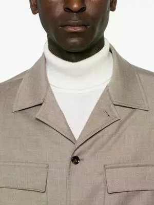 BRIGLIA 1949 John Flap-pocket Button-up Shirt Jacket