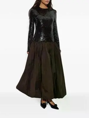 ROTATE BY BIRGER CHRISTENSEN Sequin-embellished Maxi Dress