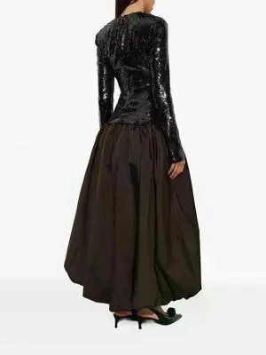 ROTATE BY BIRGER CHRISTENSEN Sequin-embellished Maxi Dress