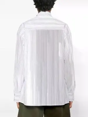 Plan C Striped Pussy-bow Shirt