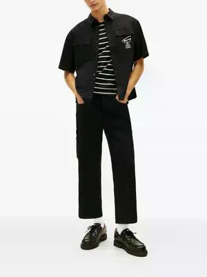 Tommy Hilfiger Logo-print Flap-pocket Shirt