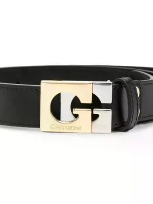 GHERARDINI Logo-plaque Leather Belt