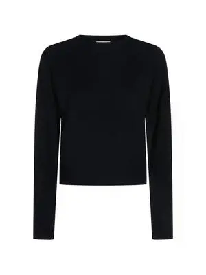 ALLUDE Raglan-sleeve Cashmere Sweater