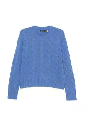 Polo Ralph Lauren Cable-knit Logo-embroidered Sweater