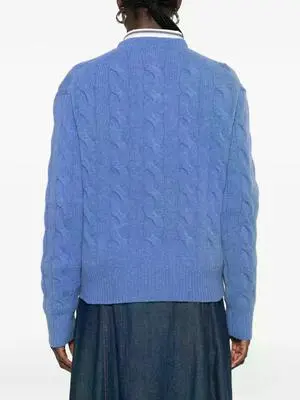 Polo Ralph Lauren Cable-knit Logo-embroidered Sweater