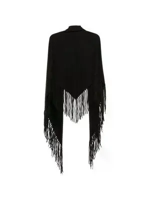 VANISE Fringe-trim Cashmere Cape