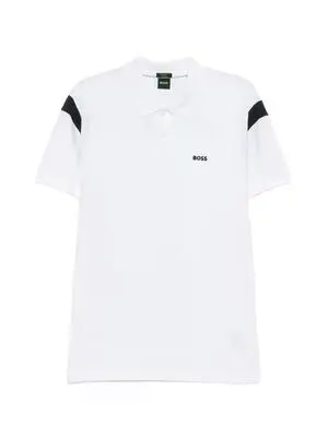 BOSS Logo-print Polo Shirt - White