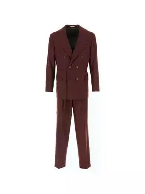 Brunello Cucinelli Double-breasted Suit - Brown