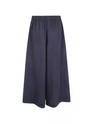DANIELA GREGIS Elasticated-waistband Wide-leg Trousers
