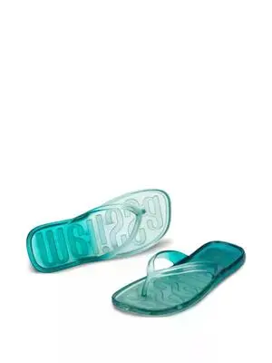 Melissa Logo-embossed Flip Flops - Green