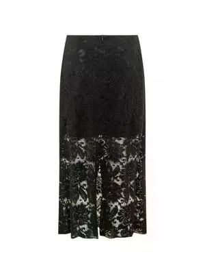 LE SULLY STUDIO Floral-lace Midi Skirt
