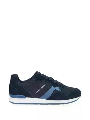Tommy Hilfiger Paneled Suede Sneakers - Blue