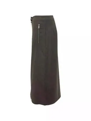 LE SULLY STUDIO Front-zip Pencil Midi Skirt