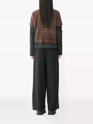 STUDIO TOMBOY Pintuck Trousers - Black