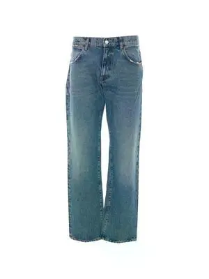 AMISH SUPPLIES James Distressed Straight-leg Jeans - Blue