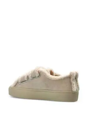 Inuikii Shearling Low Touch-strap Sneakers