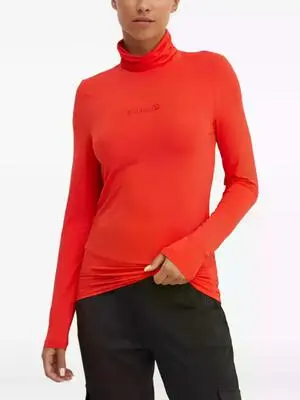 SPORTALM Logo-print Roll-neck Top