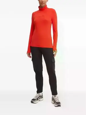 SPORTALM Logo-print Roll-neck Top