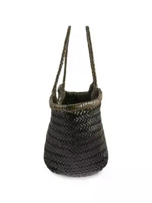 Dragon Nantucket Woven Leather Tote Bag