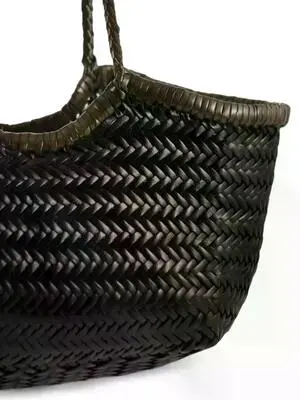 Dragon Nantucket Woven Leather Tote Bag