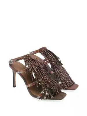 Kurt Geiger Fringe Sandal 90 - Brown