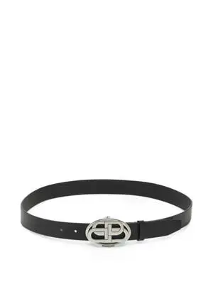 Balenciaga Oval Bb Belt - Black