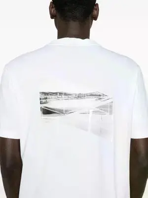 BOSS Regular-fit Photoprint T-shirt In Stretch Cotton