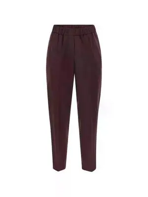 Peserico Punto Luce Tapered Trousers - Red